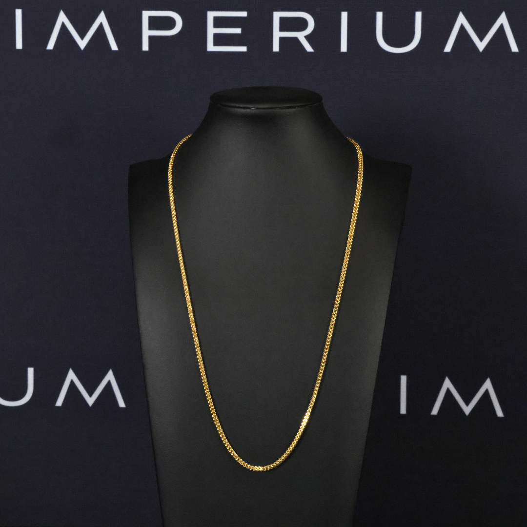 2.5mm Solid Gold Franco Chain Necklace - Imperium